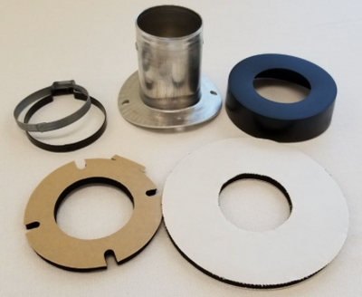 UPC-28 - Unico Take-off, for Round Metal Plenum, Includes Gasket, 2"