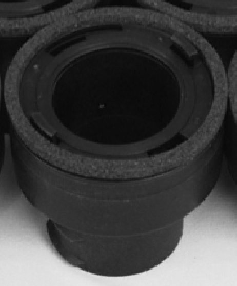 UPC-38TC-B-1 - Unico Twist-Fit Coupling, TFS, 2" Duct, Black, R3.3, 1